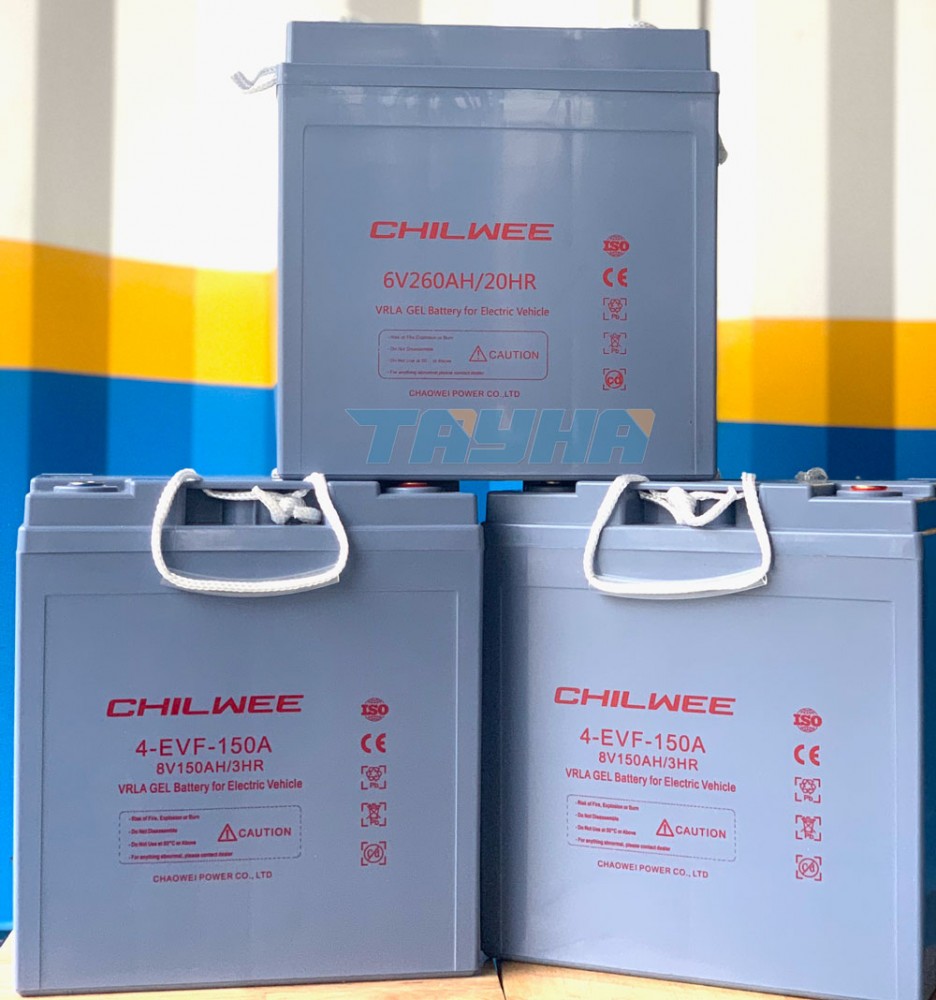 Ắc quy Chilwee 3-EVF-200A (6V - 260Ah) cho xe golf, xe du lịch - MH POWER