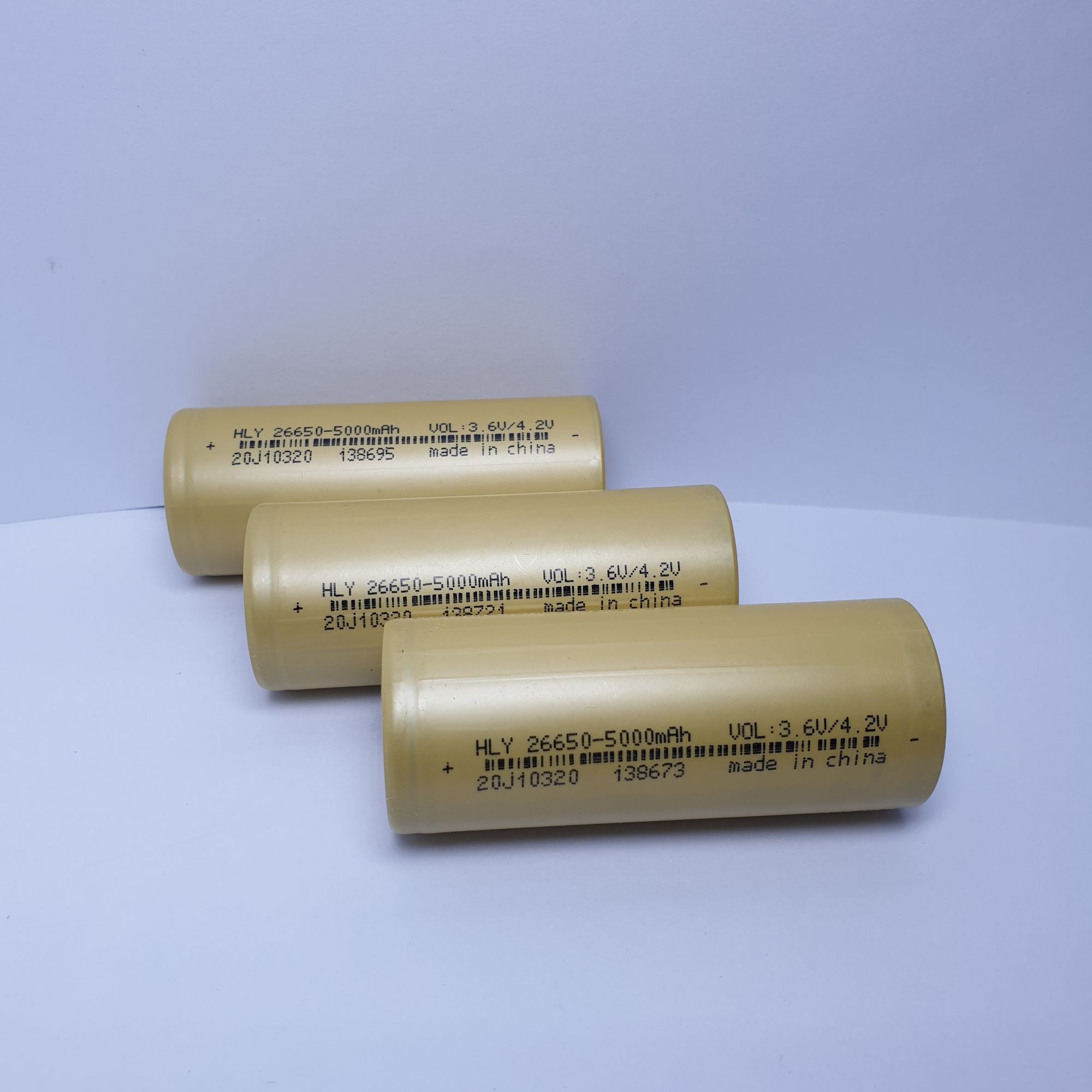 Cell pin 26650 HLY Li-ion 3.7V 5000mah 5C - Xả 25A - MH POWER